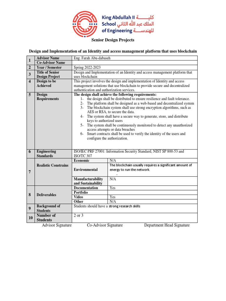 Eng. Farah. Spring2022-20233 Design and Implementation of An Identity and Access Management ...