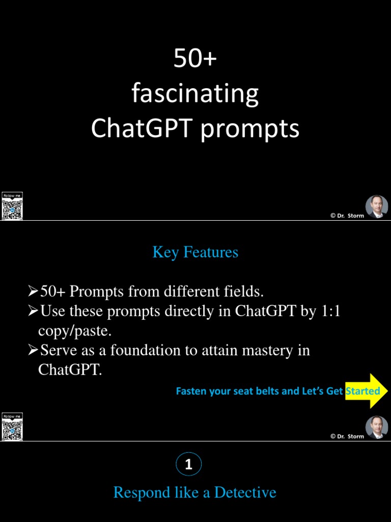 50+ Engaging ChatGPT Prompts | PDF