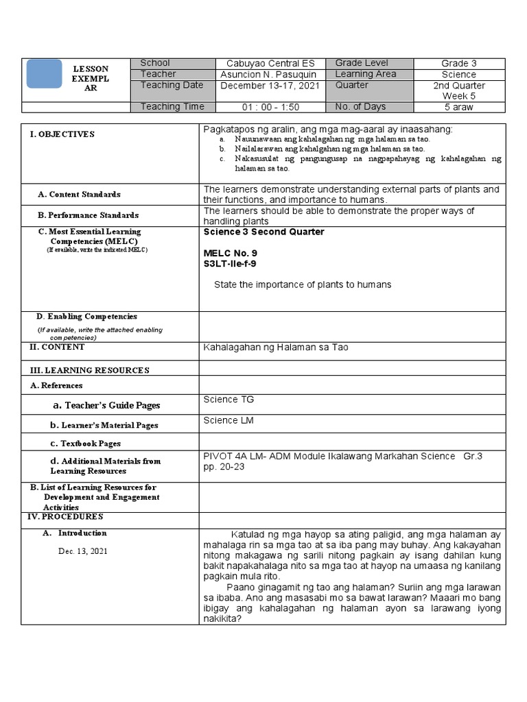 Q2 Science LE MELC 9 Week 5 | PDF