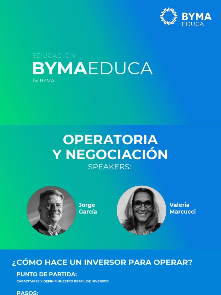 BYMA EDUCA - Operatoria y Negociación | PDF | Negocios