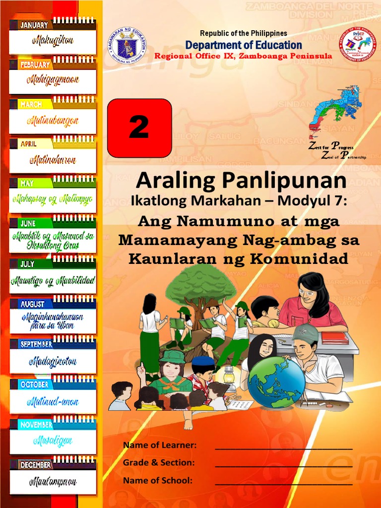 AP2 Modyul 7: Ang Namumuno at Mga Mamamayang Nag-Ambag Sa Kaunlaran NG Komunidad | PDF