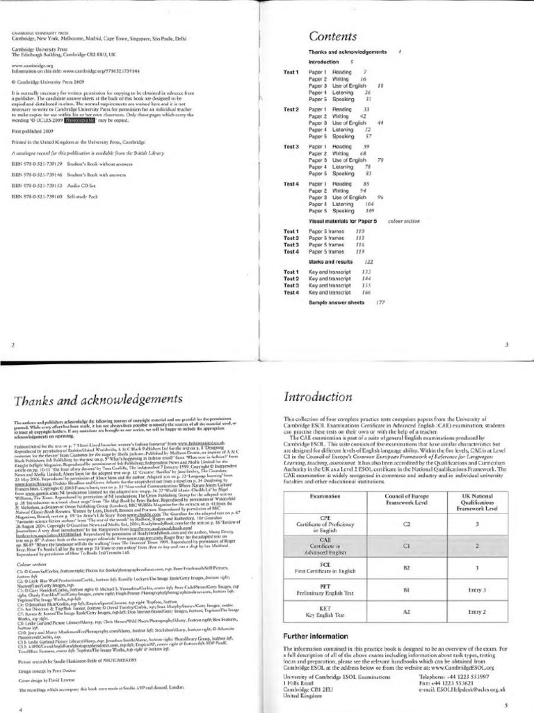 Certificate in Advanced English 3 Cae Cambridge PDF Free - 1 48 | PDF