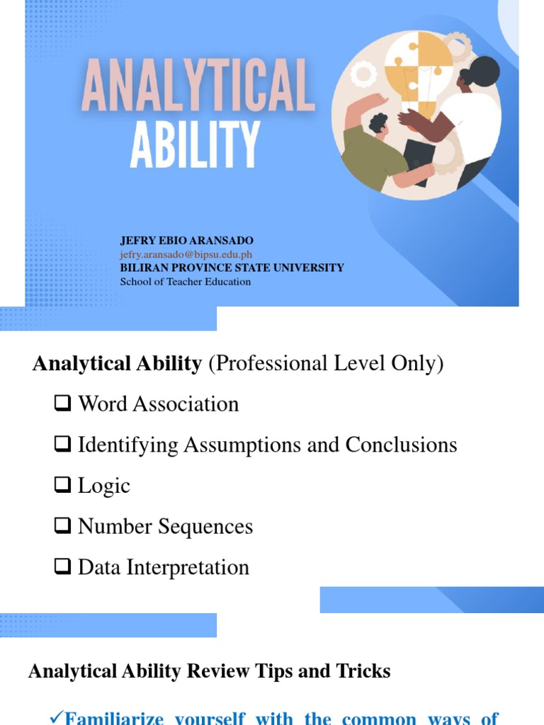 Analytical Ability | PDF | Numbers | Sequence