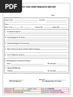 OHS Monthly Report Template | PDF | Audit | Safety