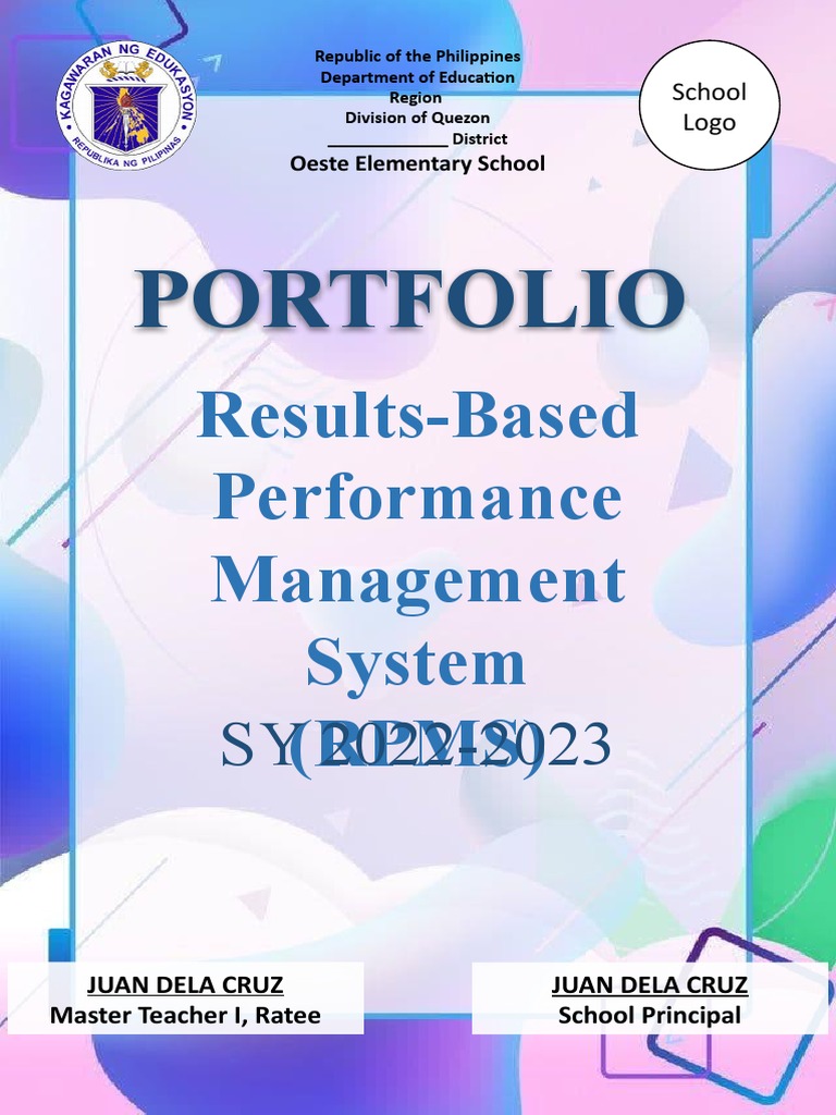 RPMS Portfolio for SY 2022-2023 | PDF | Learning | Mentorship