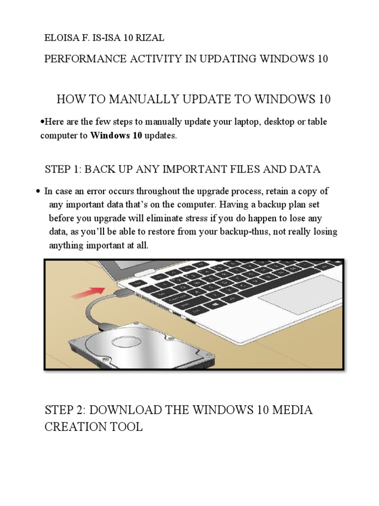 Ict Performance Activity | PDF | Windows 10 | Microsoft Windows