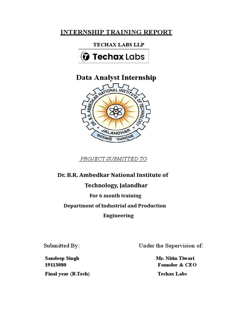 Internship Training Report | PDF | Relational Database | Databases