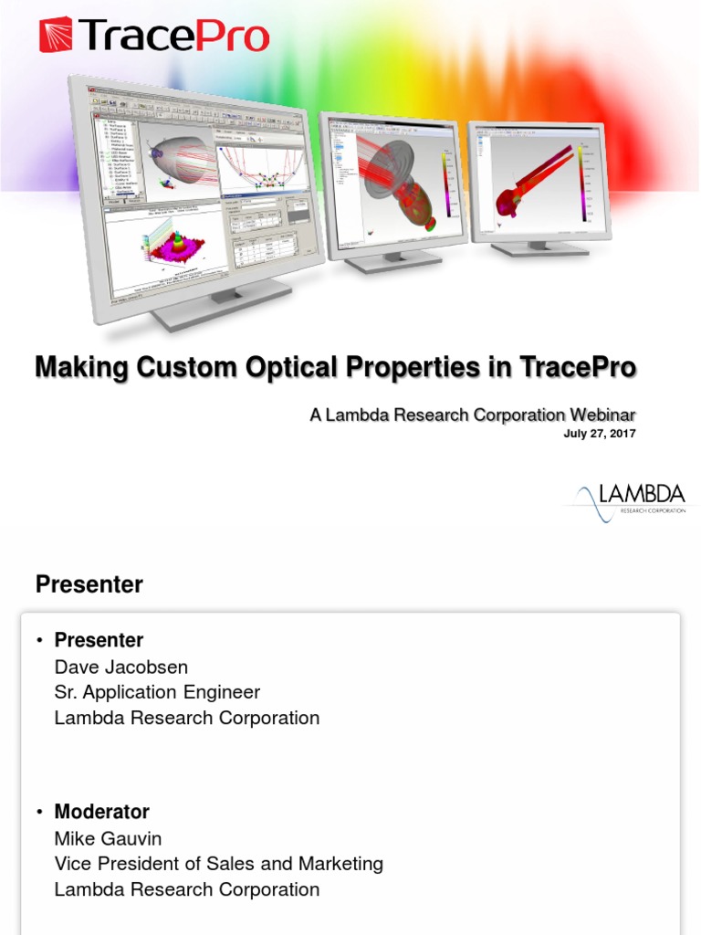 Making Custom Properties in Trace Pro | PDF | Scattering | Radiation