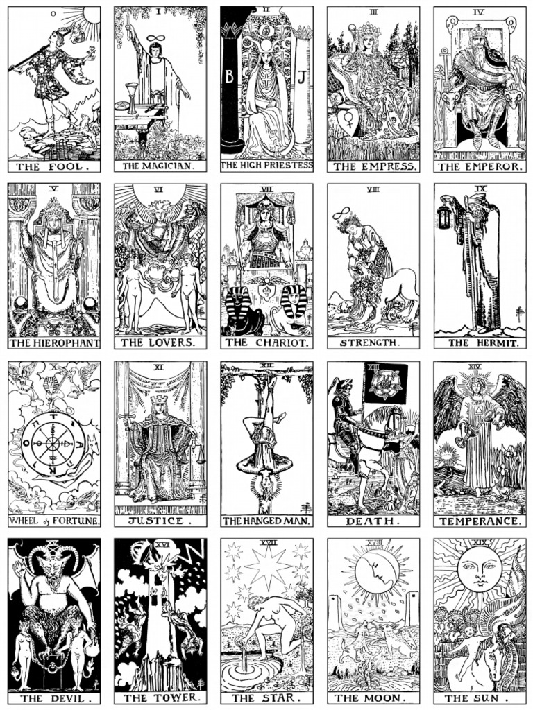 Rider Waite Smith Tarot Deck Color in pdf | PDF