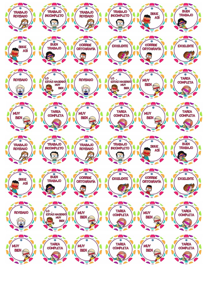 Stikers para Docente | PDF