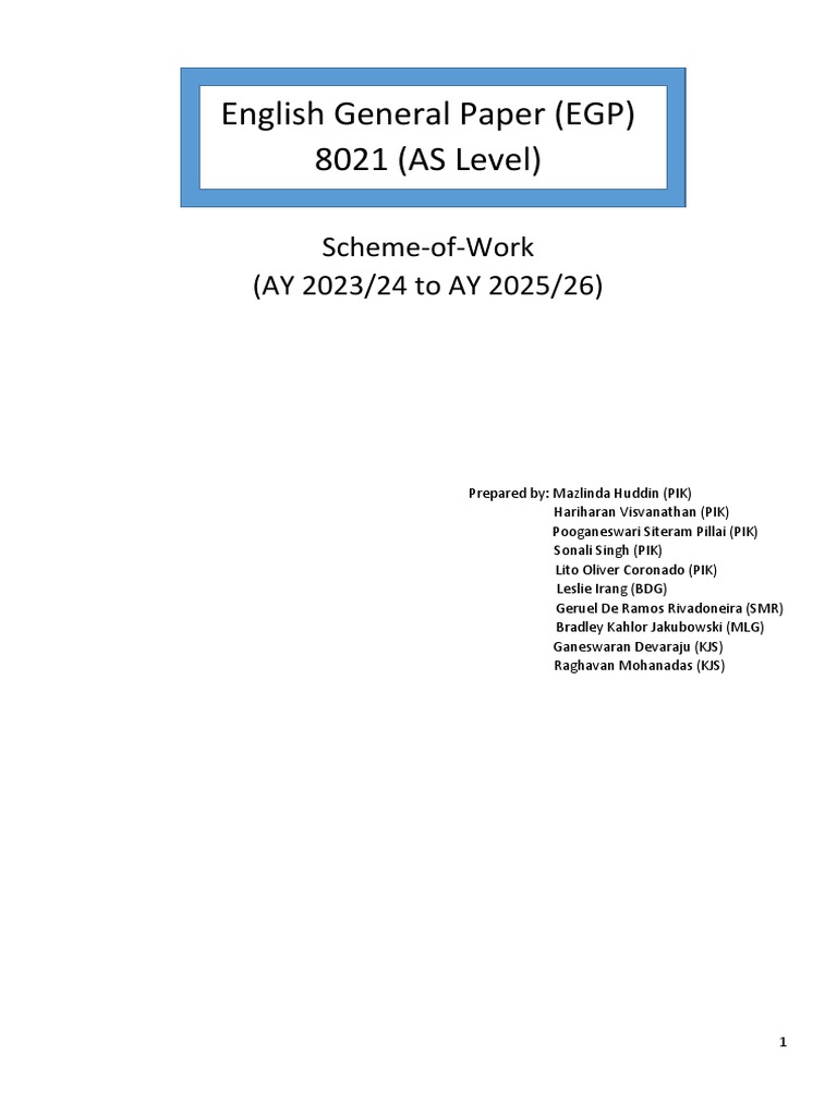 English General Paper | PDF | Reading Comprehension | Essays