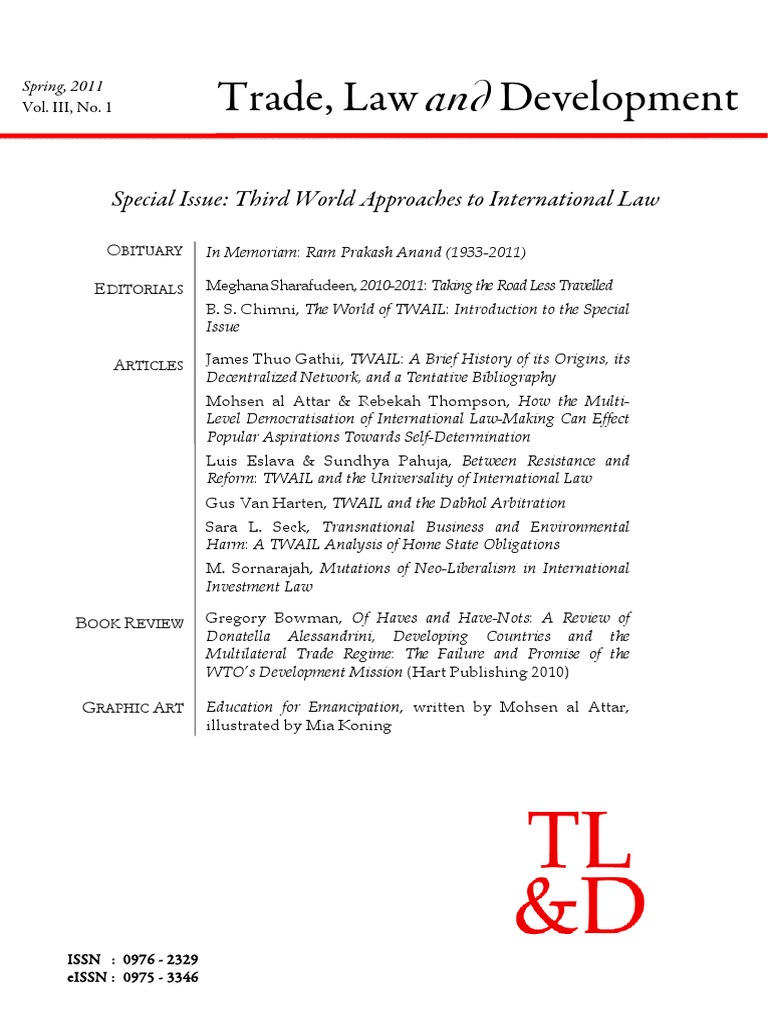 TWAIL: Third World Legal Perspectives | PDF | International Law ...