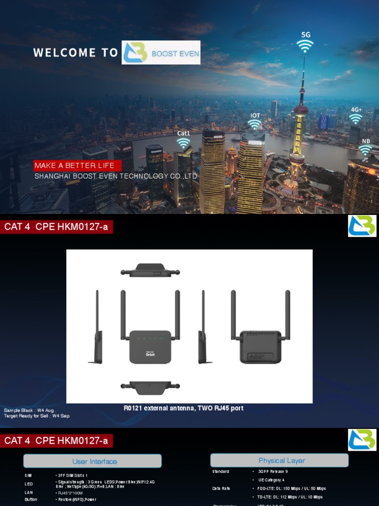 Spec HKM0127 - Orbit Star N1 | PDF | Lte (Telecommunication) | Data Transmission