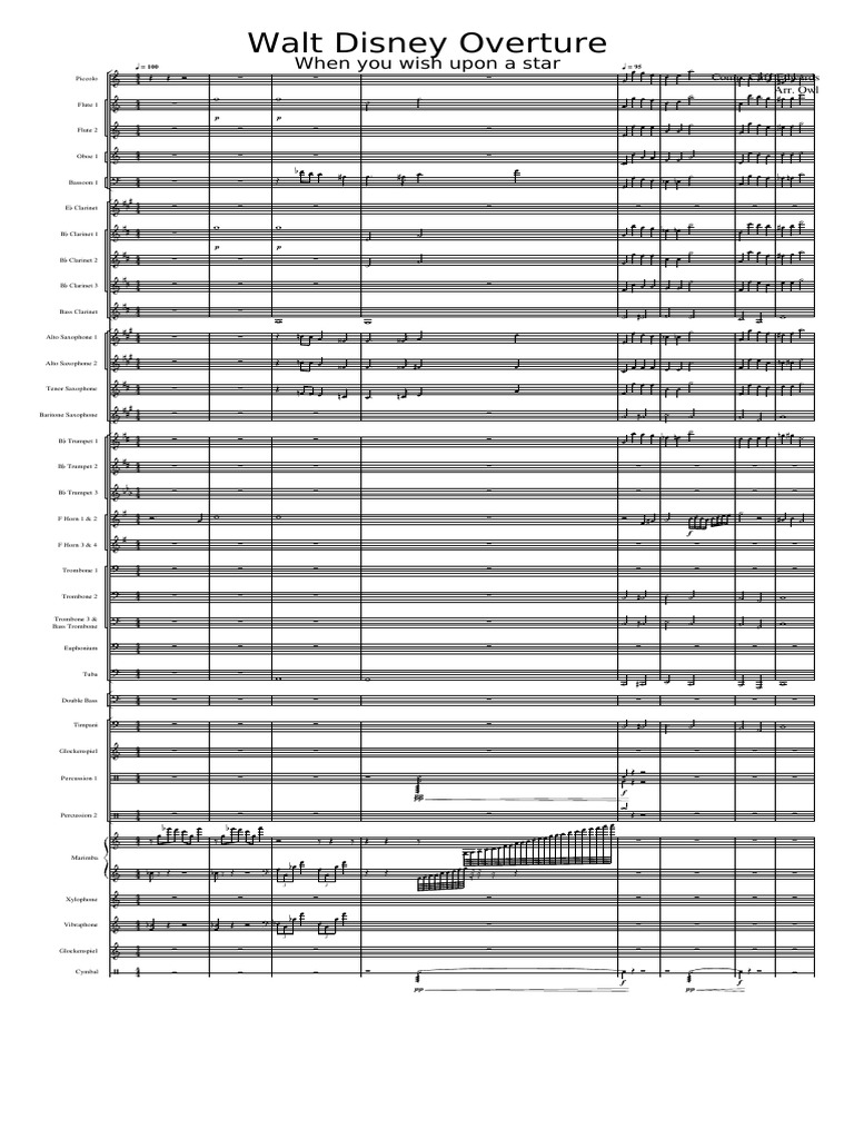 Walt Disney Overture Concert Band | PDF