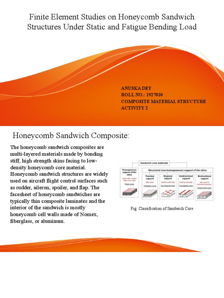 Finite Element Studies On Honeycomb Sandwich Structures Under Static and Fatigue Bending Load | PDF