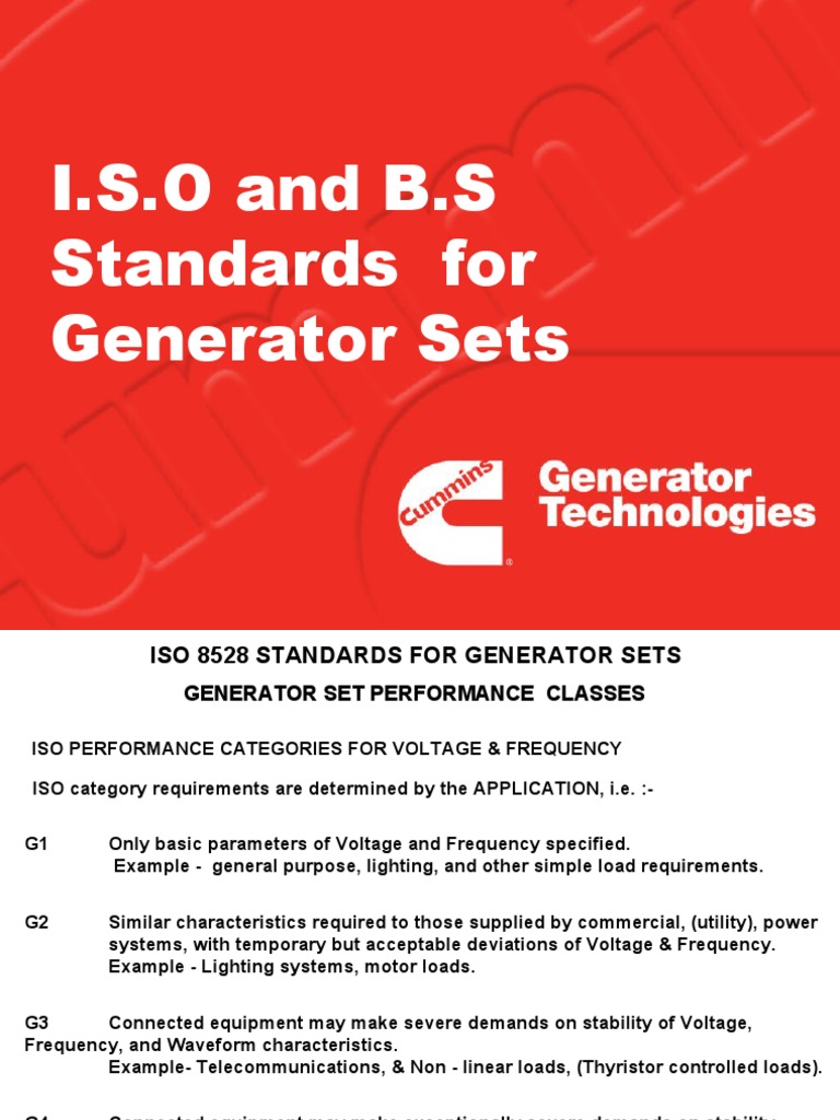 Npt58 Iso & Bs Standards | PDF | Steady State | Electric Generator
