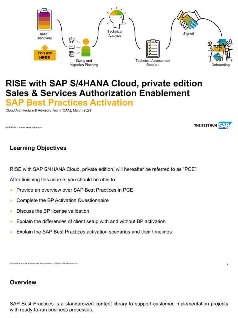 2.4RISE PCE CAA SAP Best Practices - Wave4 | PDF