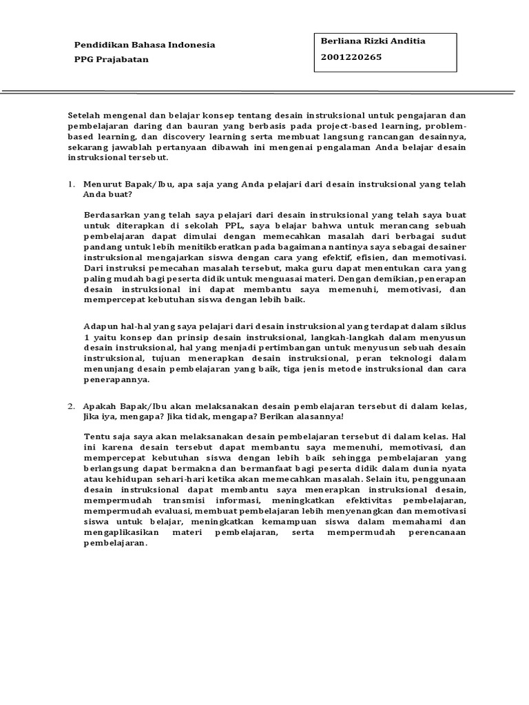 Aksi Nyata Siklus 1 PPDB | PDF | Karier & Perkembangan