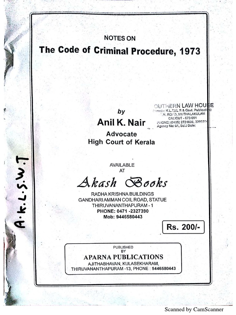 CR PC Anil K Nair | PDF