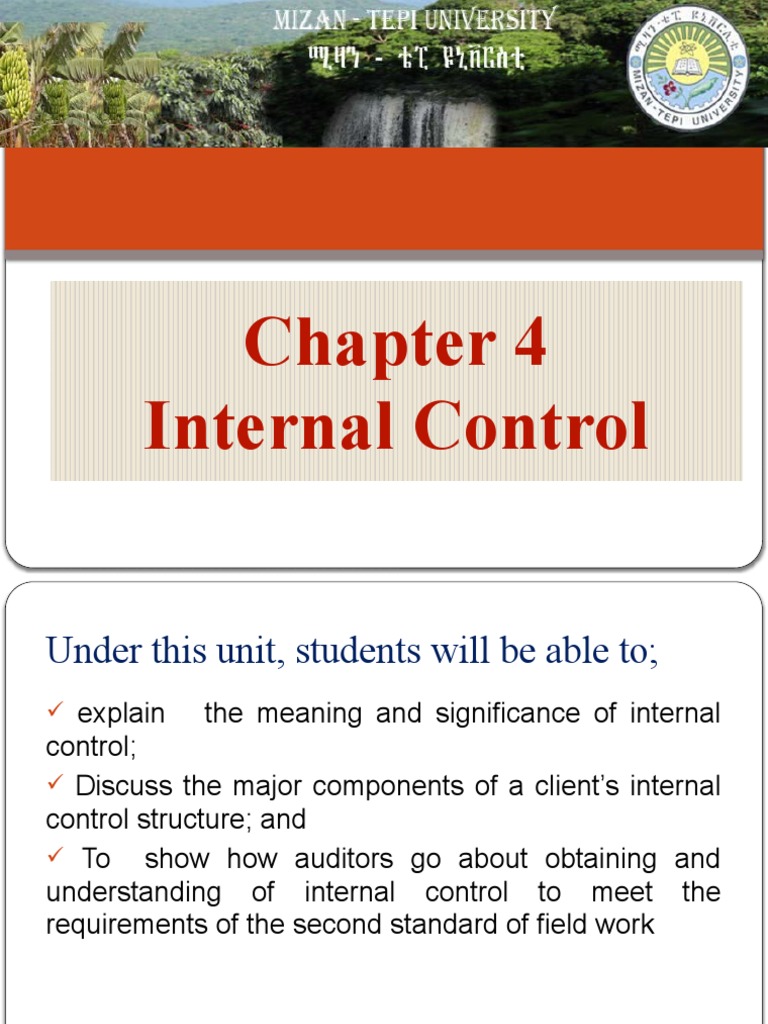 Chapter 4 Internal Control | PDF | Internal Control | Audit