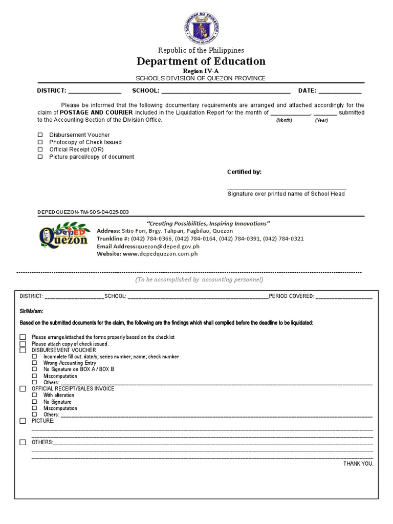 Postage and Courier Exp Checklist | PDF | Receipt | Supply Chain Management