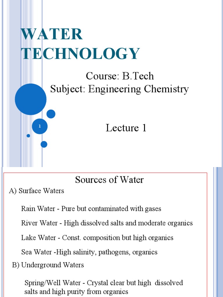 Unit 4water Tech. PPT Aktu Chemistry | PDF | Ion Exchange | Osmosis