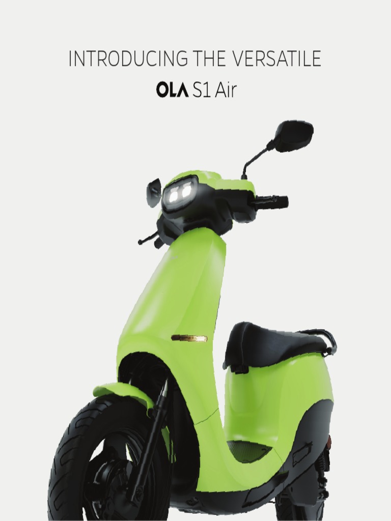 Ola S1 Air Brochure | PDF | Wheeled Vehicles | Manufactured Goods