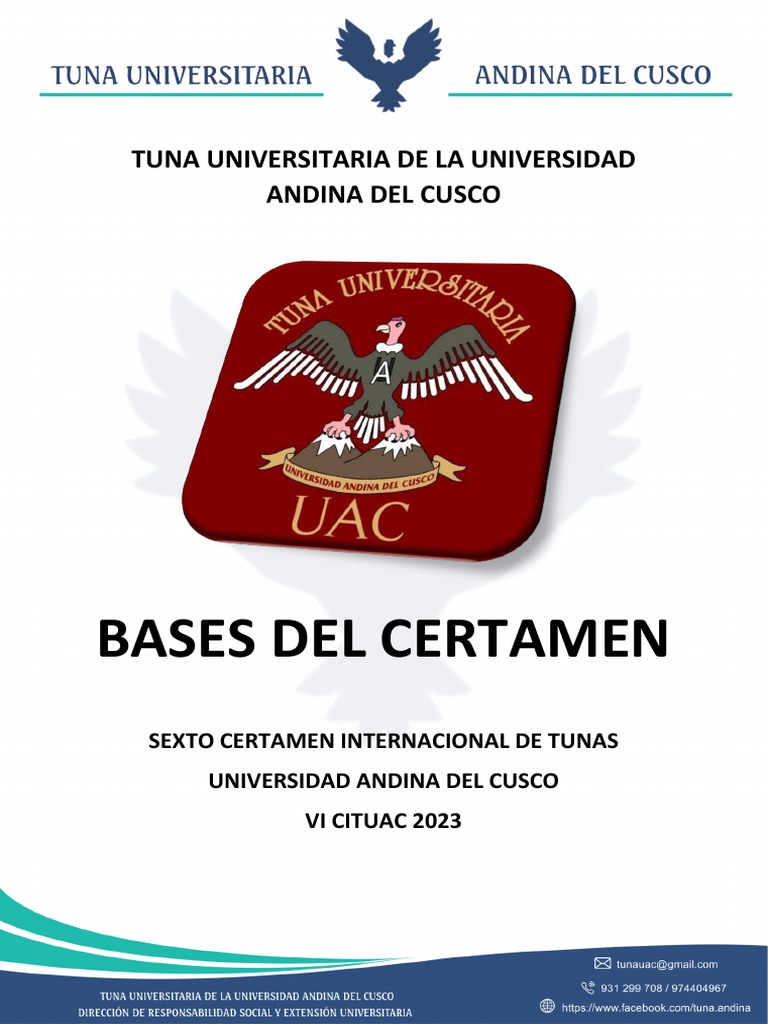 VI CITUAC 2023: Bases del Certamen | PDF | Bailes