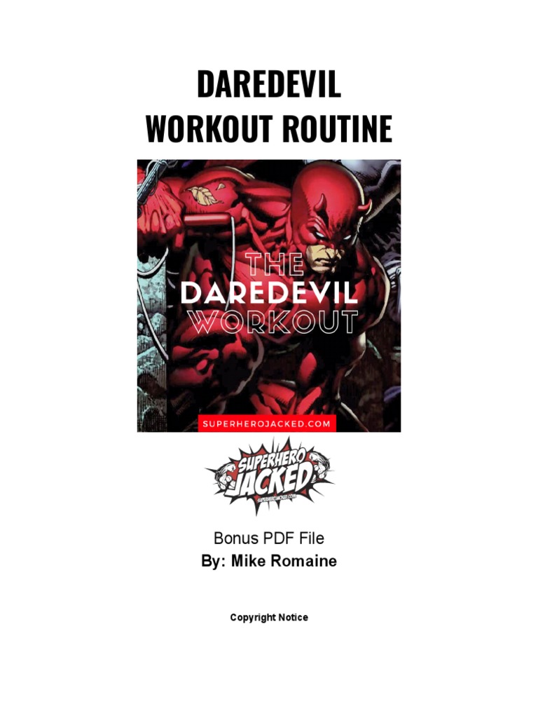 Daredevil Workout | PDF | Individual Sports | Combat Sports