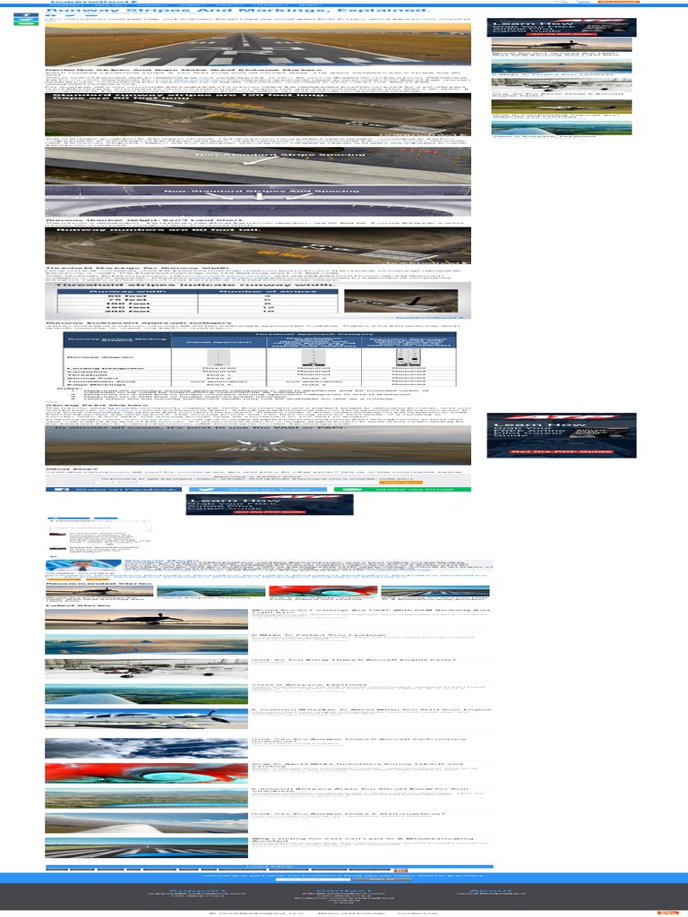 Runway Stripes and Markings, Explained. - Boldmethod | PDF | Runway ...