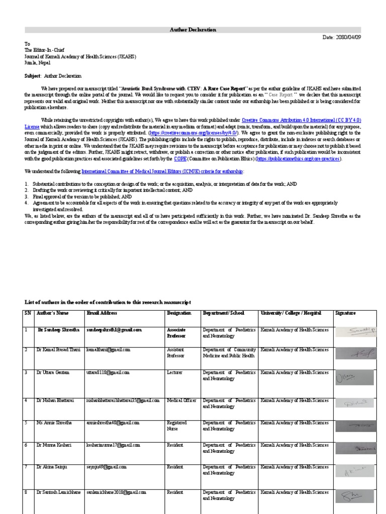 Declaration From The Author ABS Final | PDF | Creative Commons License ...