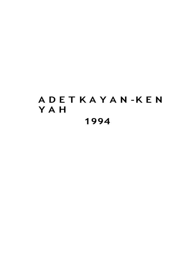 Adat Kayan Kenyah 1 | PDF