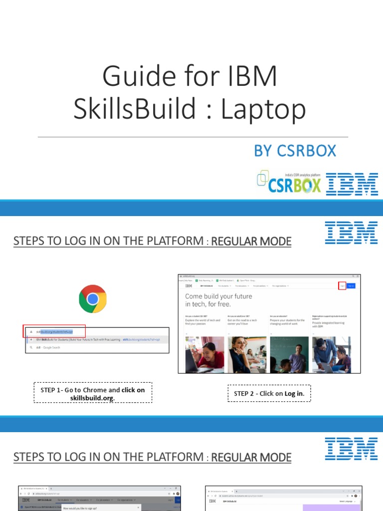 User Guide For Ibm Skillsbuild - Laptop | PDF | Gmail | Cyberspace User Guide For Ibm Skillsbuild - Laptop | PDF | Gmail | Cyberspace