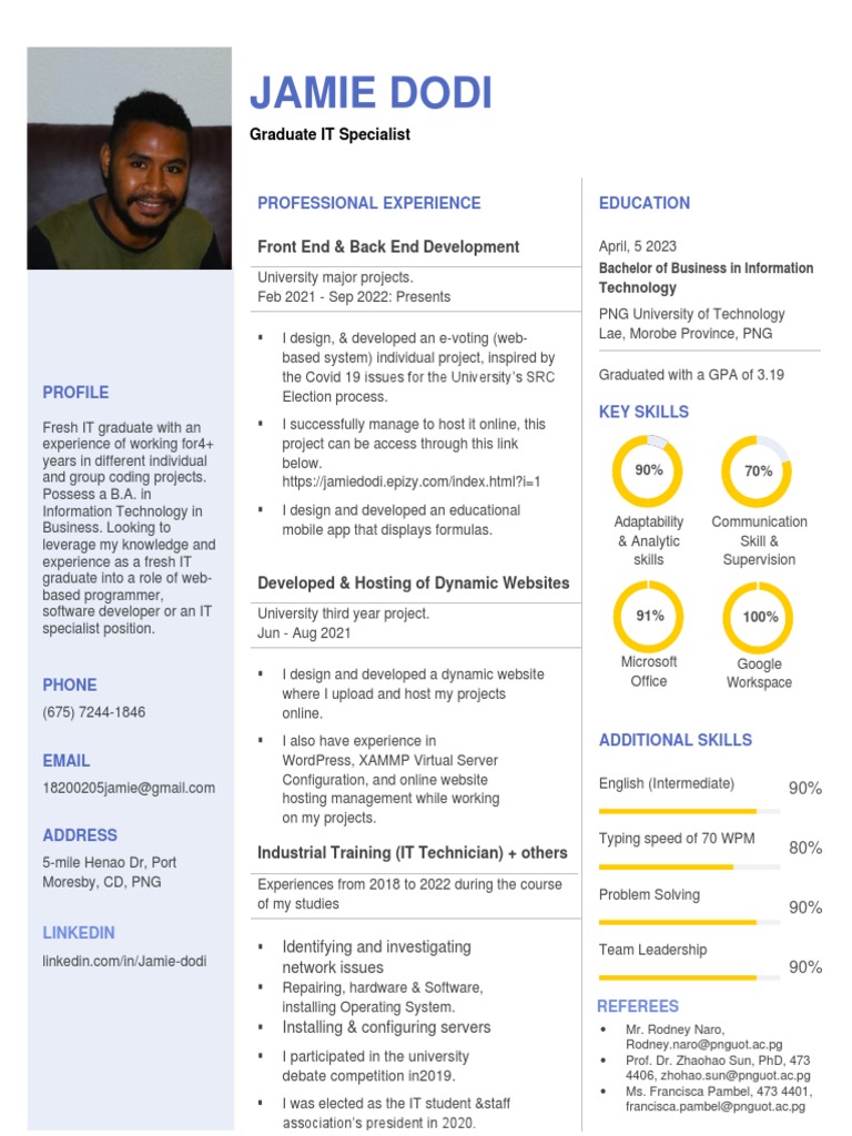 Jamie Dodi - Curriculum Vitae (CV) | PDF
