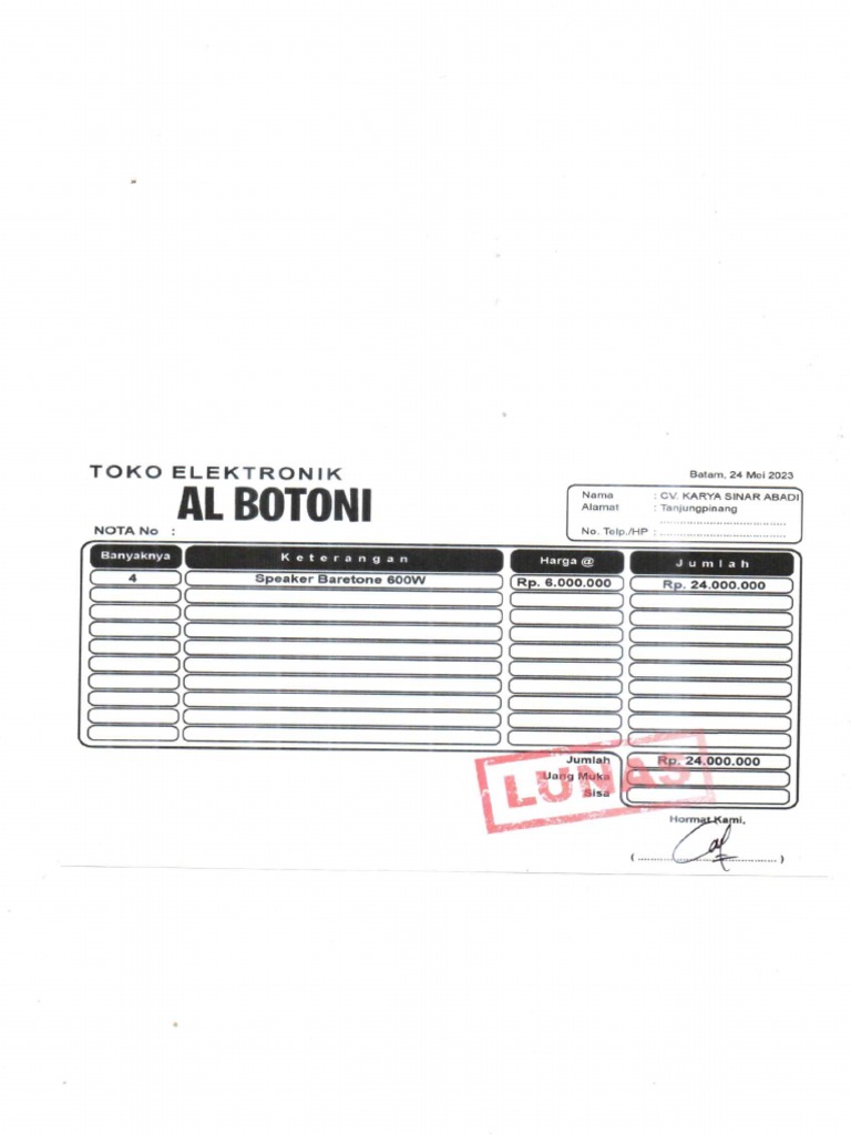 nota elektronik | PDF