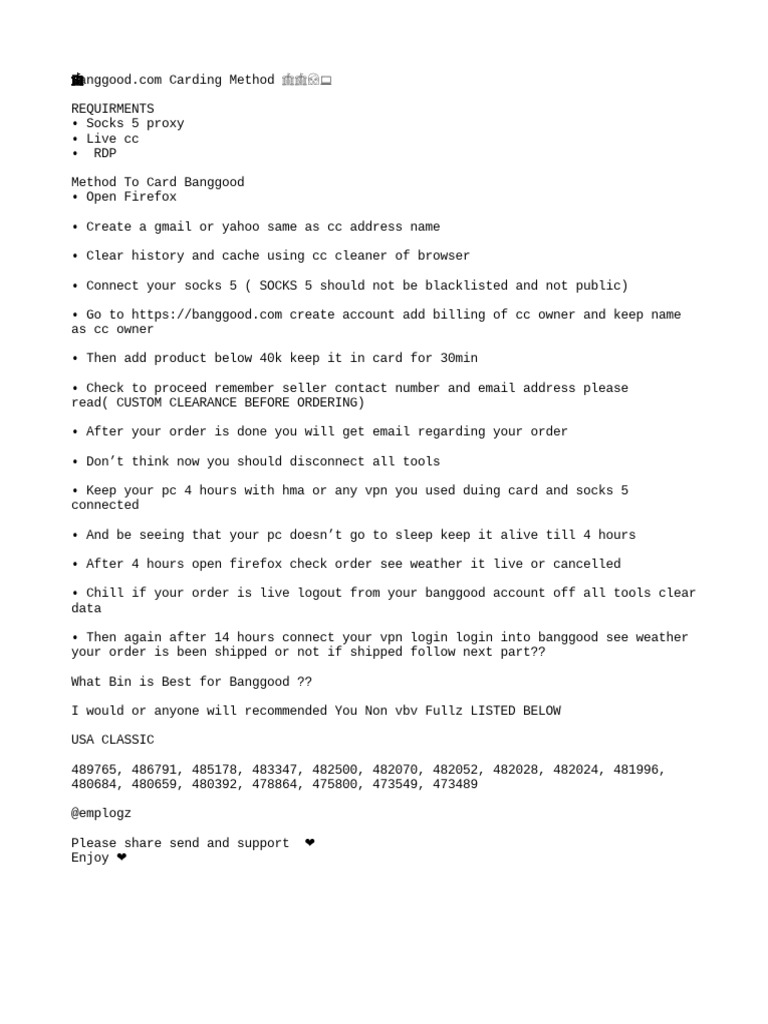 Carding Method | PDF