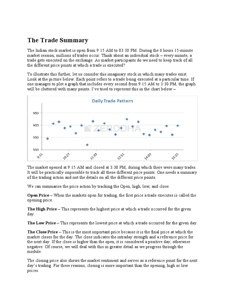 The Trade Summary | PDF