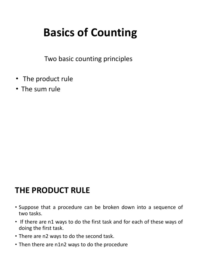 Module 3 Counting | PDF