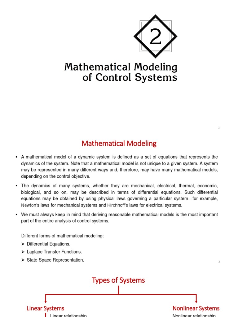 EE435 - Chapter2 - Lec1 - Modeling+Block Diagrams - A.Haddad | PDF ...