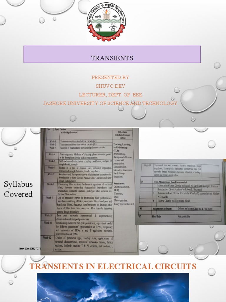 S1 (Eee 1201) | PDF | Electrical Network | Electrical Engineering