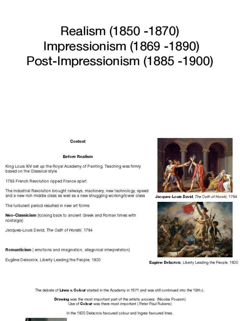 Realism Impressionism 1 | PDF | Impressionism | Claude Monet