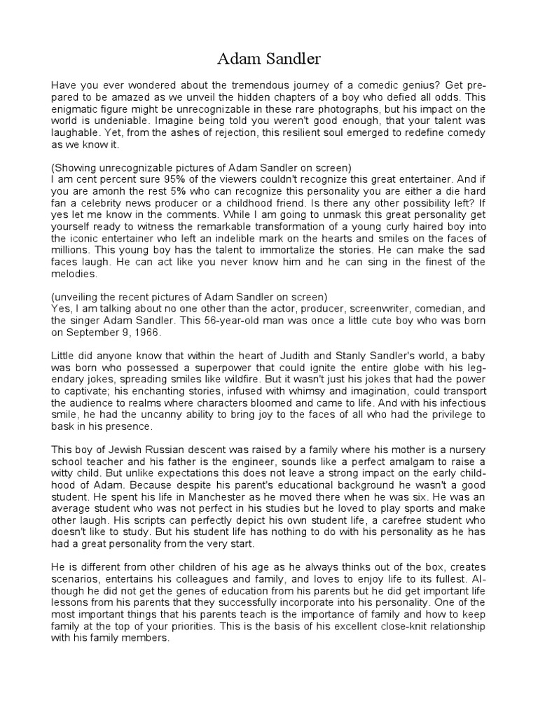 Adam Sandler | PDF