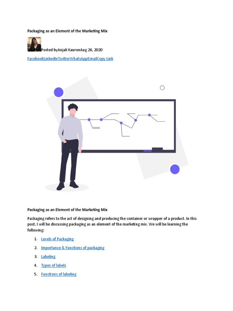 Packaging As An Element of The Marketing Mix | PDF | Social Science
