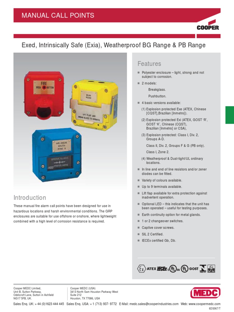 Cooper Medc Datasheet BG PB 6ds067 Issue T - 2 | PDF | Resistor ...