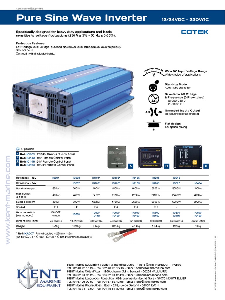 k-0416-pure-sine-wave-inverters-cotek_1 (1) | PDF | Power Inverter ...