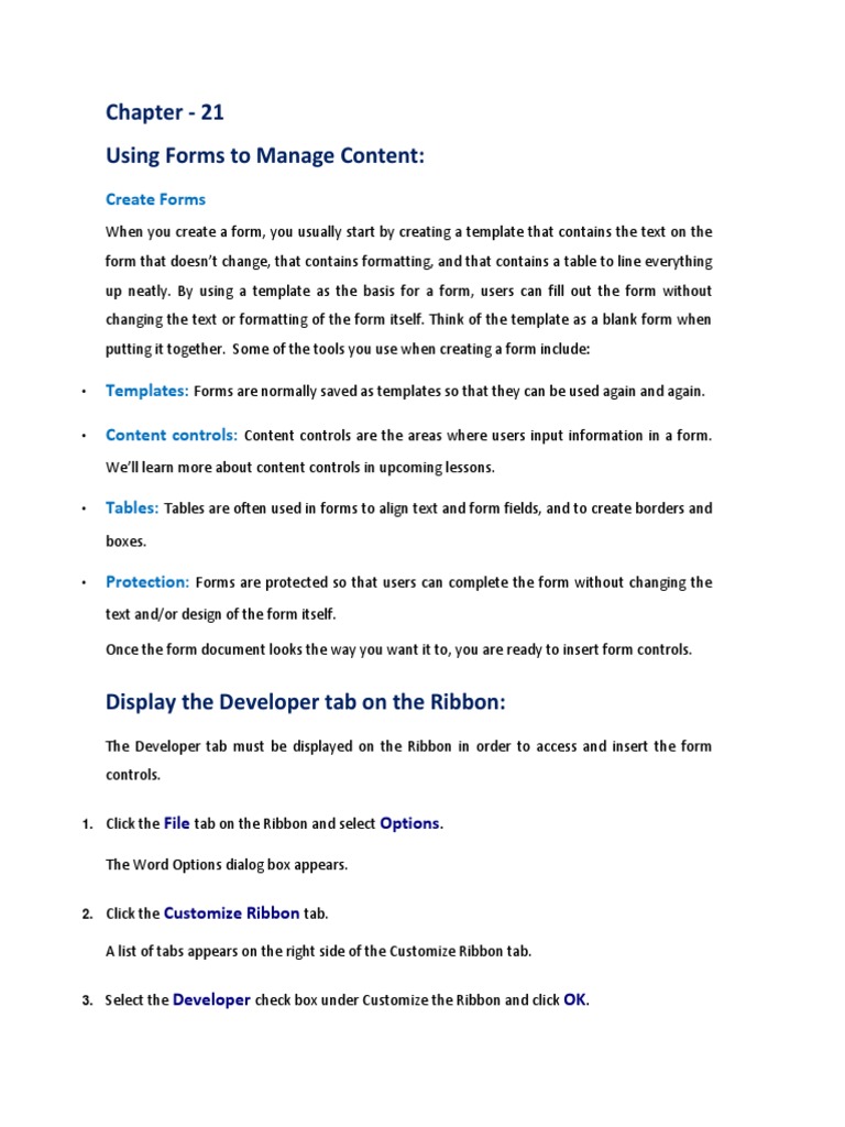 MS Word Chapter 21 | PDF | Macro (Computer Science) | Keyboard Shortcut
