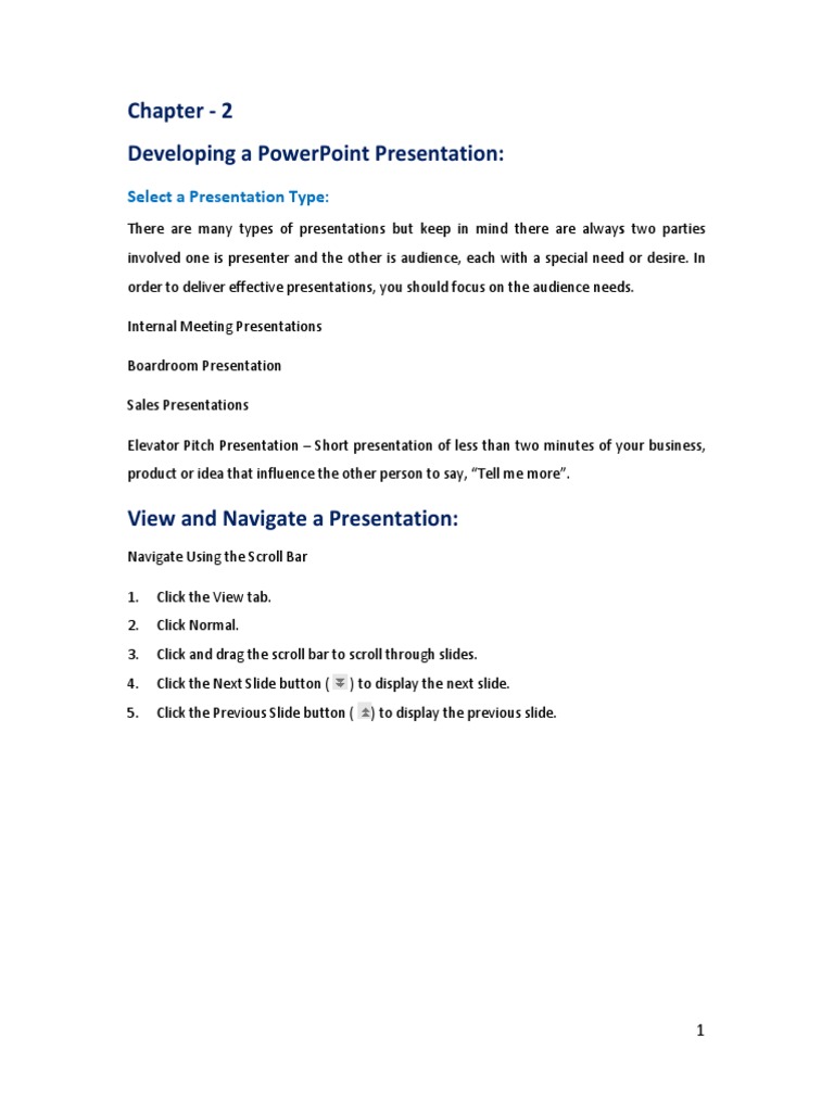 Power Point Chapter - 2 | PDF | Computer Keyboard | Microsoft Power Point