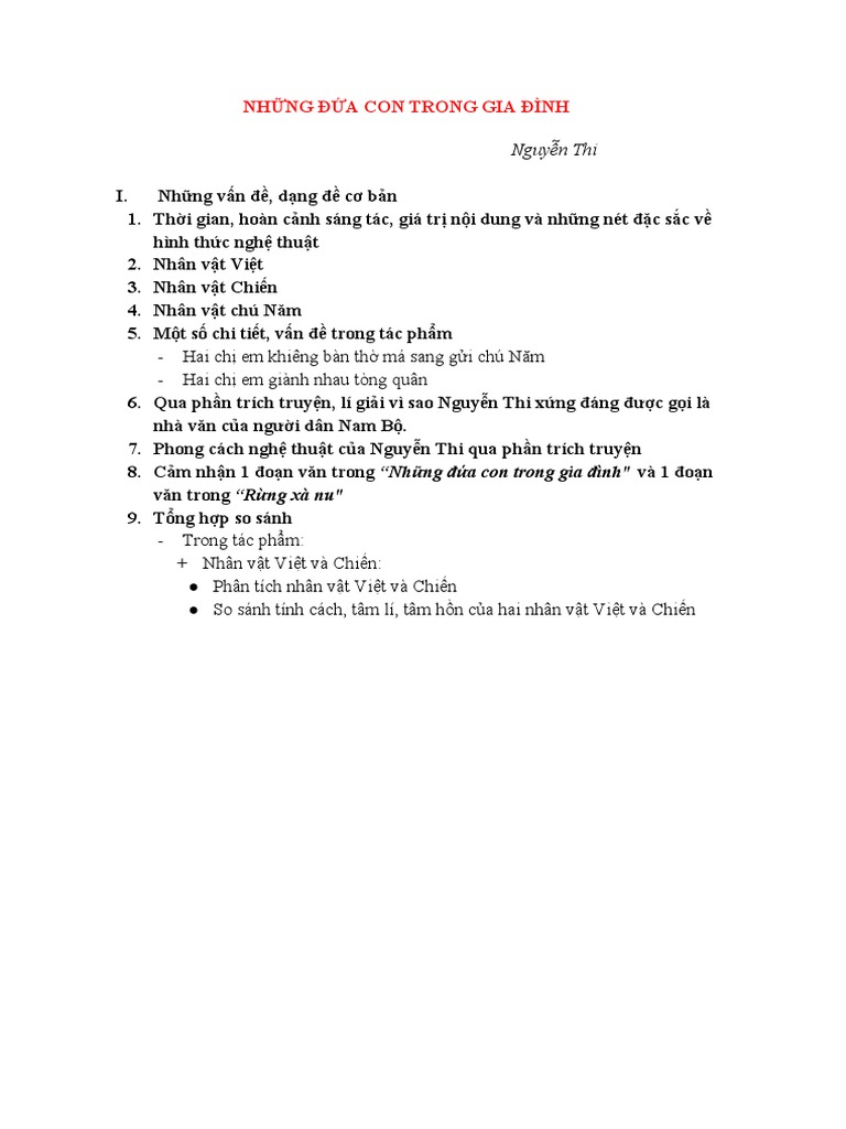 NH NG Đ A Con Trong Gia Đình | PDF