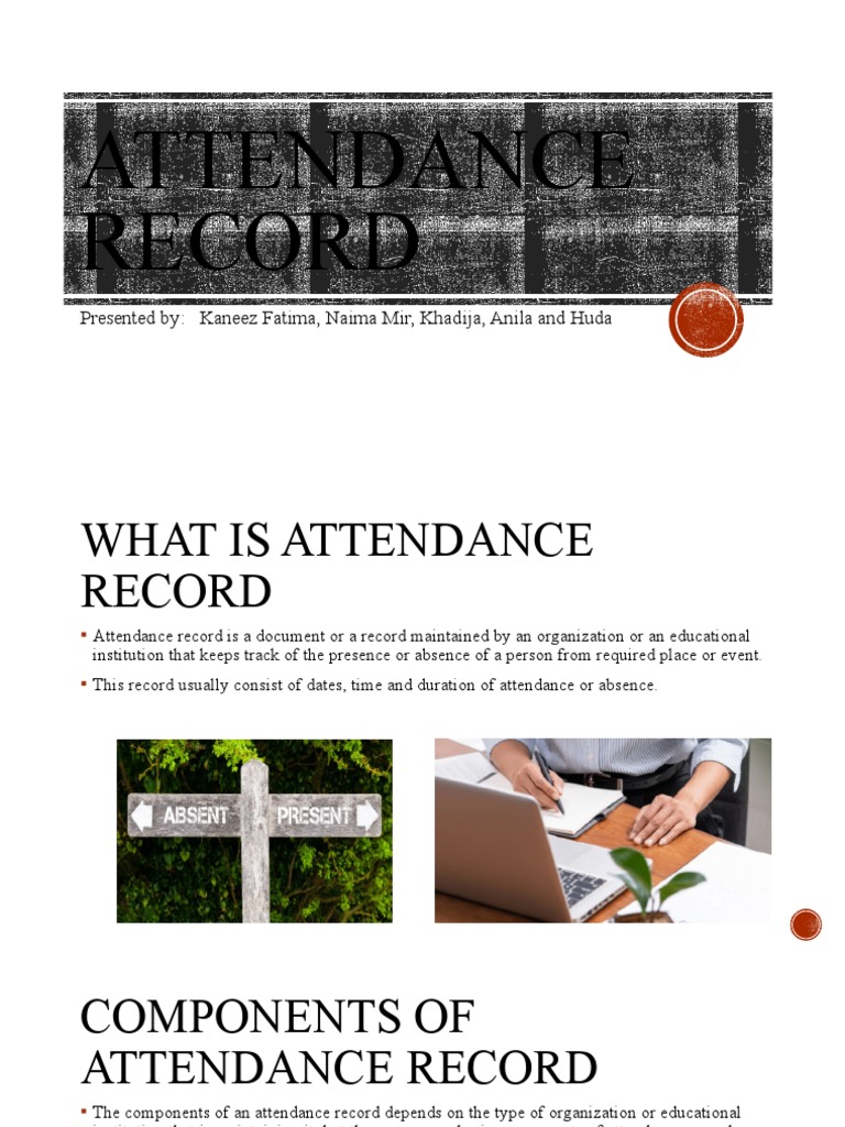 Attendance Record | PDF | Employment | Payroll