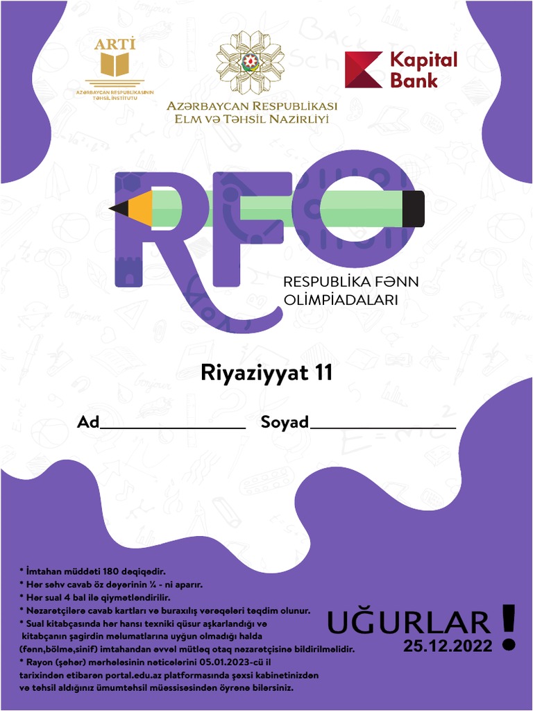 RFO 2022-23 11ci Sinif Rayon Turu | PDF